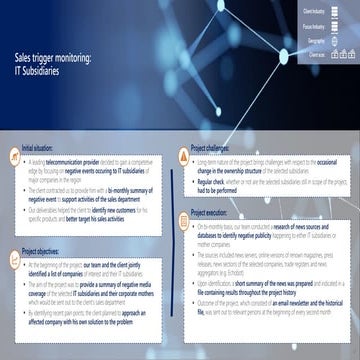 Use Case: Sales Trigger monitoring for IT companies | PPT