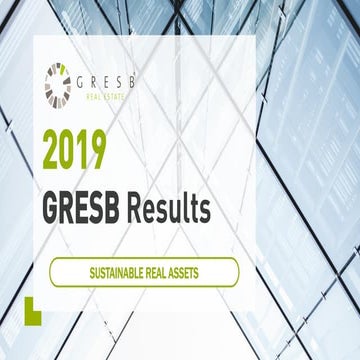 2019 GRESB Real Estate | Sydney | PPT