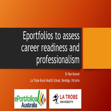 Portfolio presentations to assess career readiness and professionalism ...