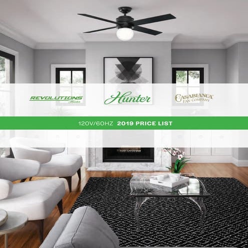 2019 HUNTER FANS CATALOG | PDF