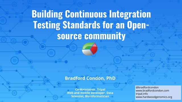 Building Continuous Integration Testing Standards For An Open Source