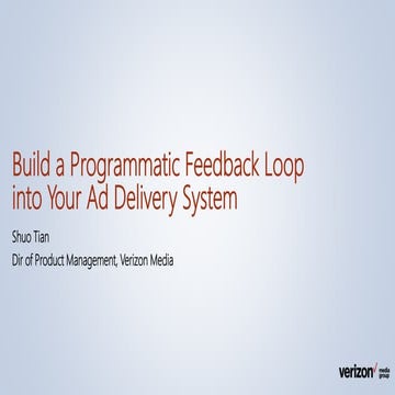 Build A Programmatic Feedback Loop Into Your Ad Delivery System | PPTX