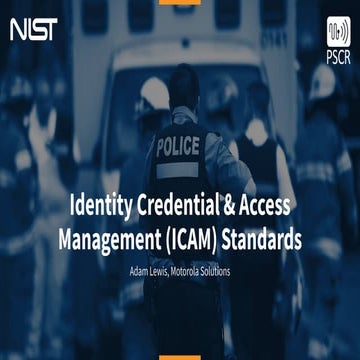 PSCR 2019 - ICAM Standards | PPT