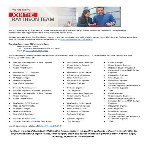 2019 Raytheon IIS Year End Accomplishments | PDF