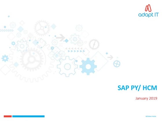 SAP HR HCM ONLINE TRAINING | PDF