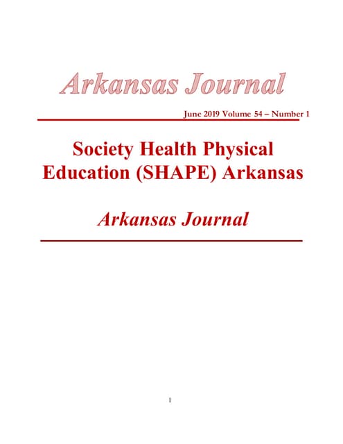 Shape Arkansas Association For Health, Physical Education, Recreation ...