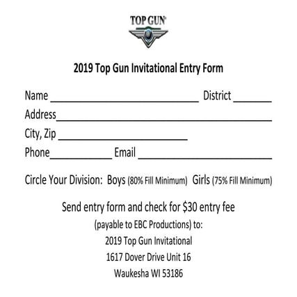 2019 Top Gun Entry Form | PPT