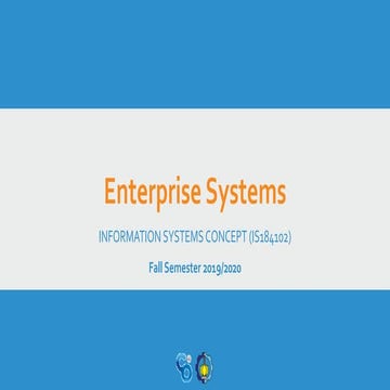 [2019] week07 enterprise systems | PPT