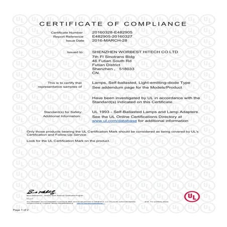 filament ul certification | PDF