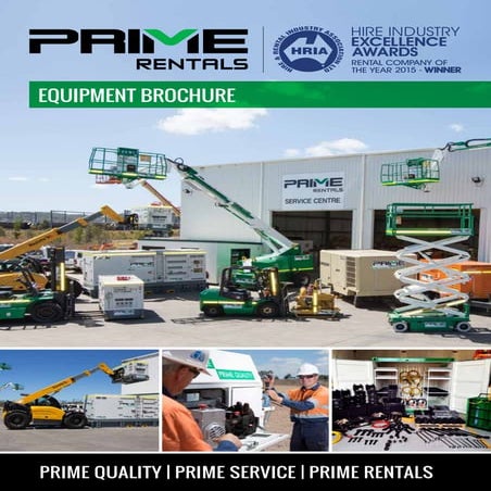 Prime Rentals Equipment Brochure-Sept16 | PDF