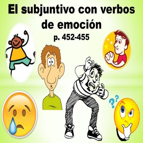 Subjuntivo con verbos de emoción | PPTX