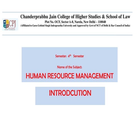 Human Resource Management | PPT
