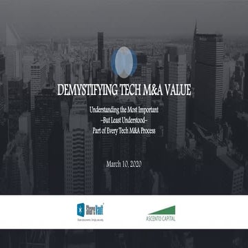 Demystifying Tech M&A Valuation | PPT