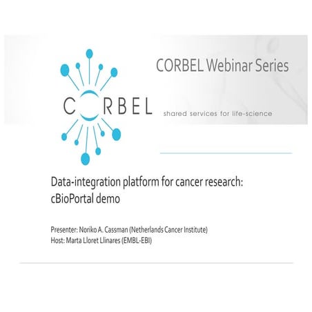 Data-integration platform for cancer research:cBioPortal demo | PPT