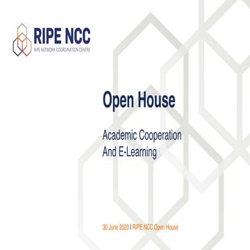 Academic Cooperation and E-Learning | PPT