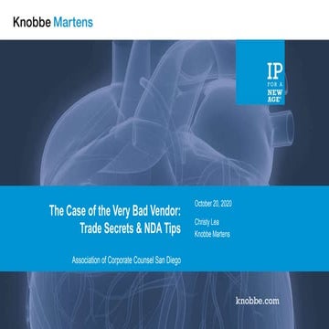 The Case of the Very Bad Vendor_ Trade Secrets and NDA Tips for ACCA ...