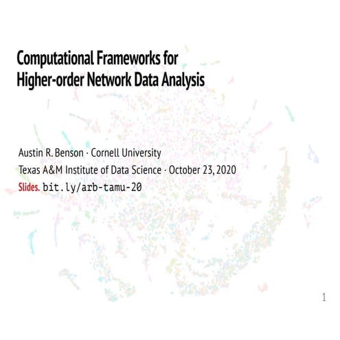 Computational Frameworks for Higher-order Network Data Analysis | PDF