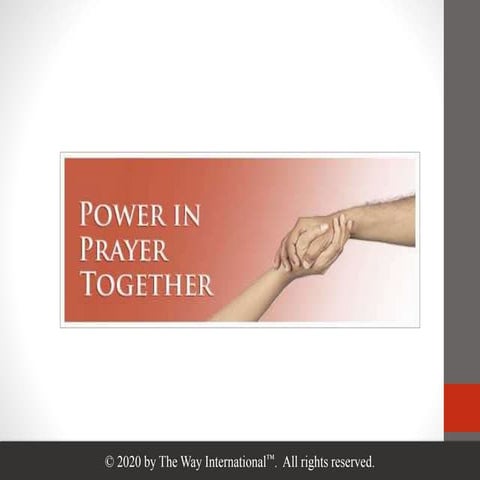Power in Prayer Together | PPTX