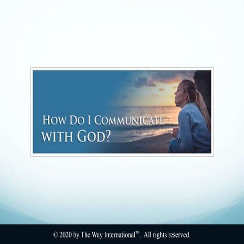 How Do I Communicate with God? | PPT