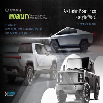 Electric Cargo Transport Trucks Venture. | PDF