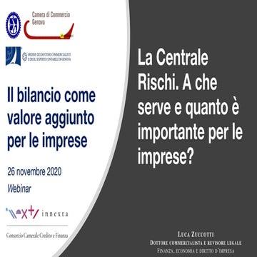 2020.11.26_La Centrale Rischi. A che serve e quanto è importante per le ...