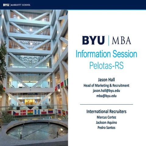INFO SESSION with MBA/BYU Recruitment Department | PDF