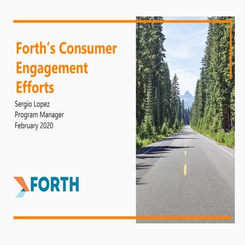 Forth's Consumer Engagement Efforts by Sergio López | PPT