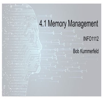 Lecture Notes For Memory Scheduler Boot Sequence Ppt
