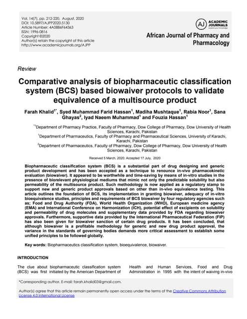 BCS classification of drugs.pdf