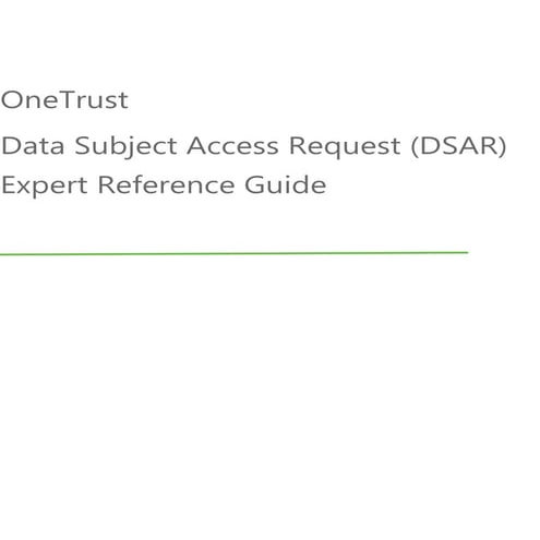 2020 dsar expert reference guide | PDF