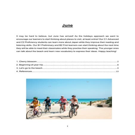 June 2020 - Cambridge English Teachers Activities | PDF