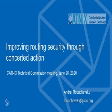 MANRS - Introduction to Internet Routing Security | PPTX