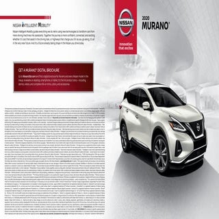 2020 Nissan Murano Brochure- CommunityCars.com Indiana Dealer Group | PDF | Automotive Industry ...
