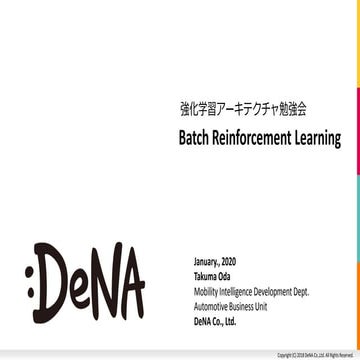Batch Reinforcement Learning Ppt 1833