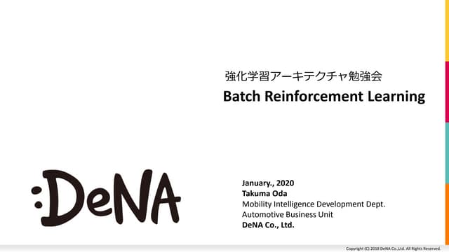 Batch Reinforcement Learning Ppt 1833
