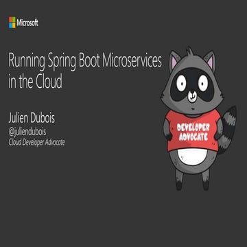 Running Spring Boot microservices in the cloud | PPT
