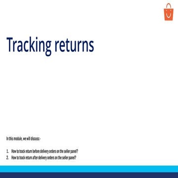 Tracking of returns | PDF