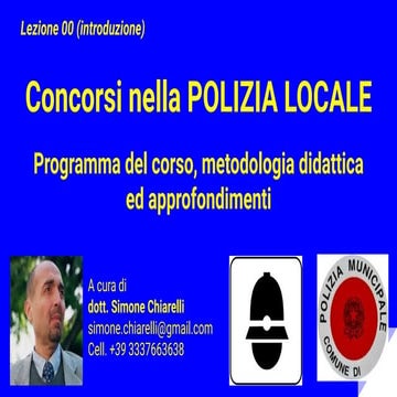 Lezione n. 01 (2 ore) - Simulazione di prova scritta con domande a ...
