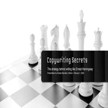 Copywriting secrets | PPT