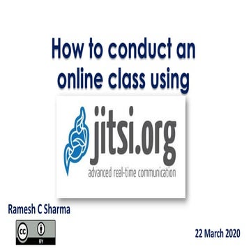 How to conduct an online class using Jitsi | PDF