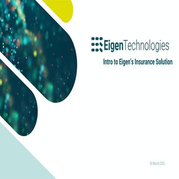 The Digital Innovation Award - Eigen Technologies | PPTX