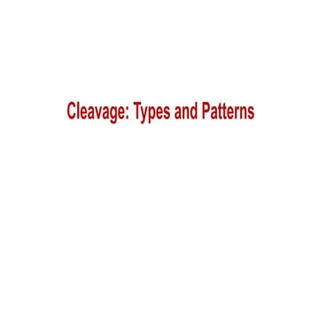 Cleavage, Types of cleavage | PPTX