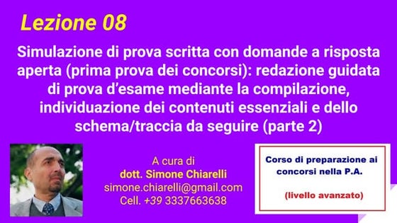 Lezione n. 13 - Esercitazione alla prova orale: analisi di esempi di ...