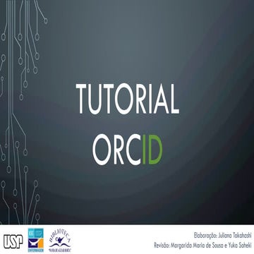 Tutorial sobre ORCID | PPT