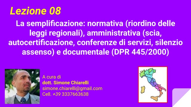 Corso preparazione ai Concorsi - Omniavis - Simone Chiarelli | PDF