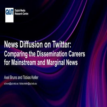 News Diffusion on Twitter: Comparing the Dissemination Careers for ...