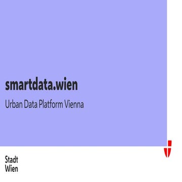 Urban Data Platform Vienna | PPT