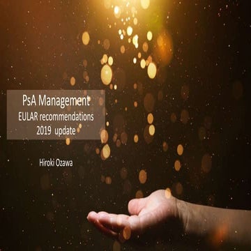 PsA - EULAR recommendations 2019 update | PPTX