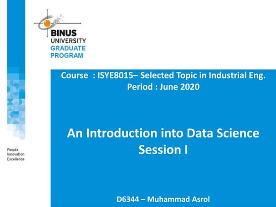 Ppt on data science | PPTX | Technology Industry | Industries