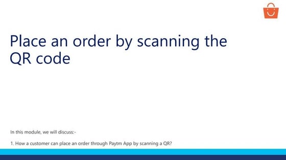 Order placement - Paytm mall shop | PPT